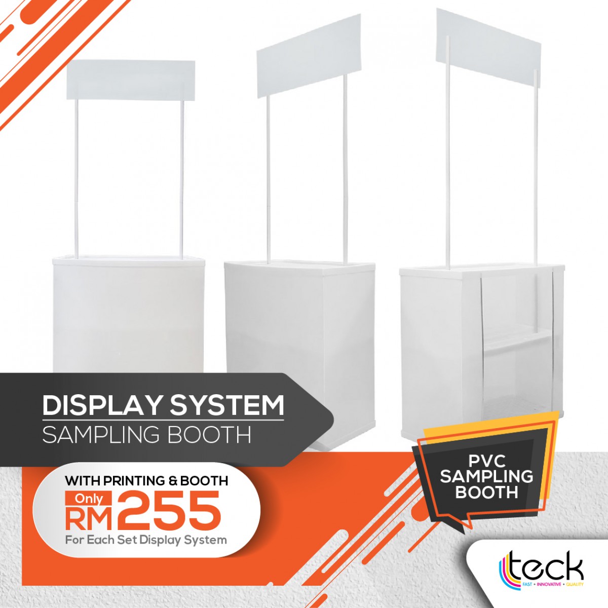 PVC Sampling Booth (with print)